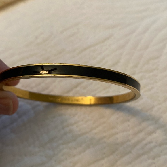 kate spade | Jewelry | Black And Gold Tone Kate Spade Bracelet Draw The ...